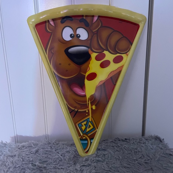 Other | Rare Scooby Doo Pizza Slice Serving Plastic Plate Hannabarbera ...